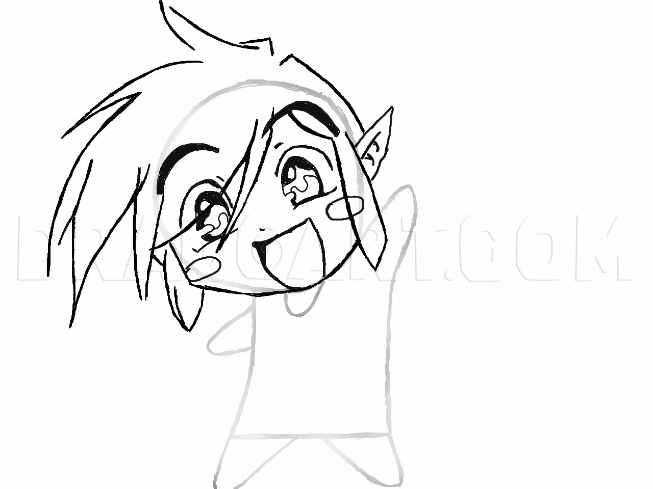 How To Draw Chibi Link From The Legend Of Zelda, Coloring Page, Trace ...