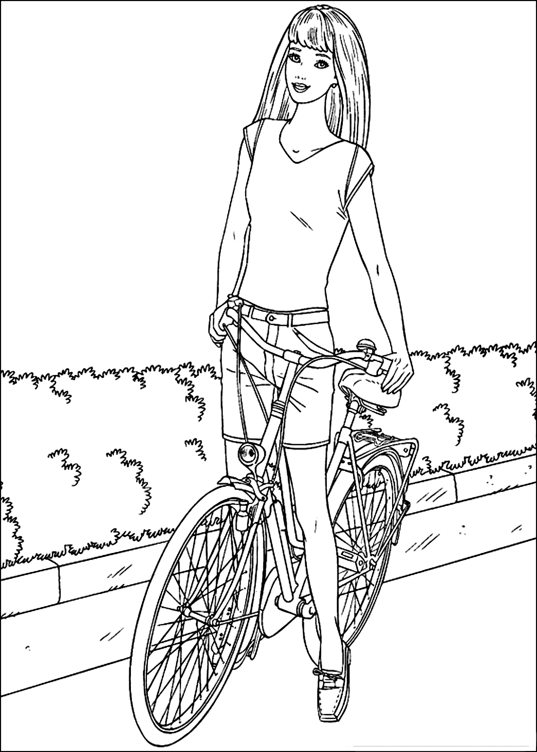 Barbie 43 Coloring Page - Coloring Nation