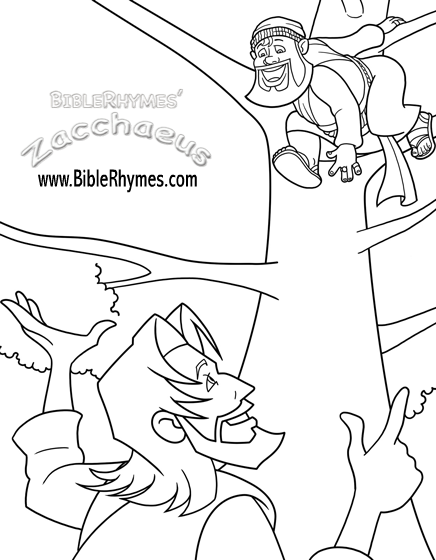 Zacchaeus Coloring Sheets Story Bible Archives - Coloring Nation