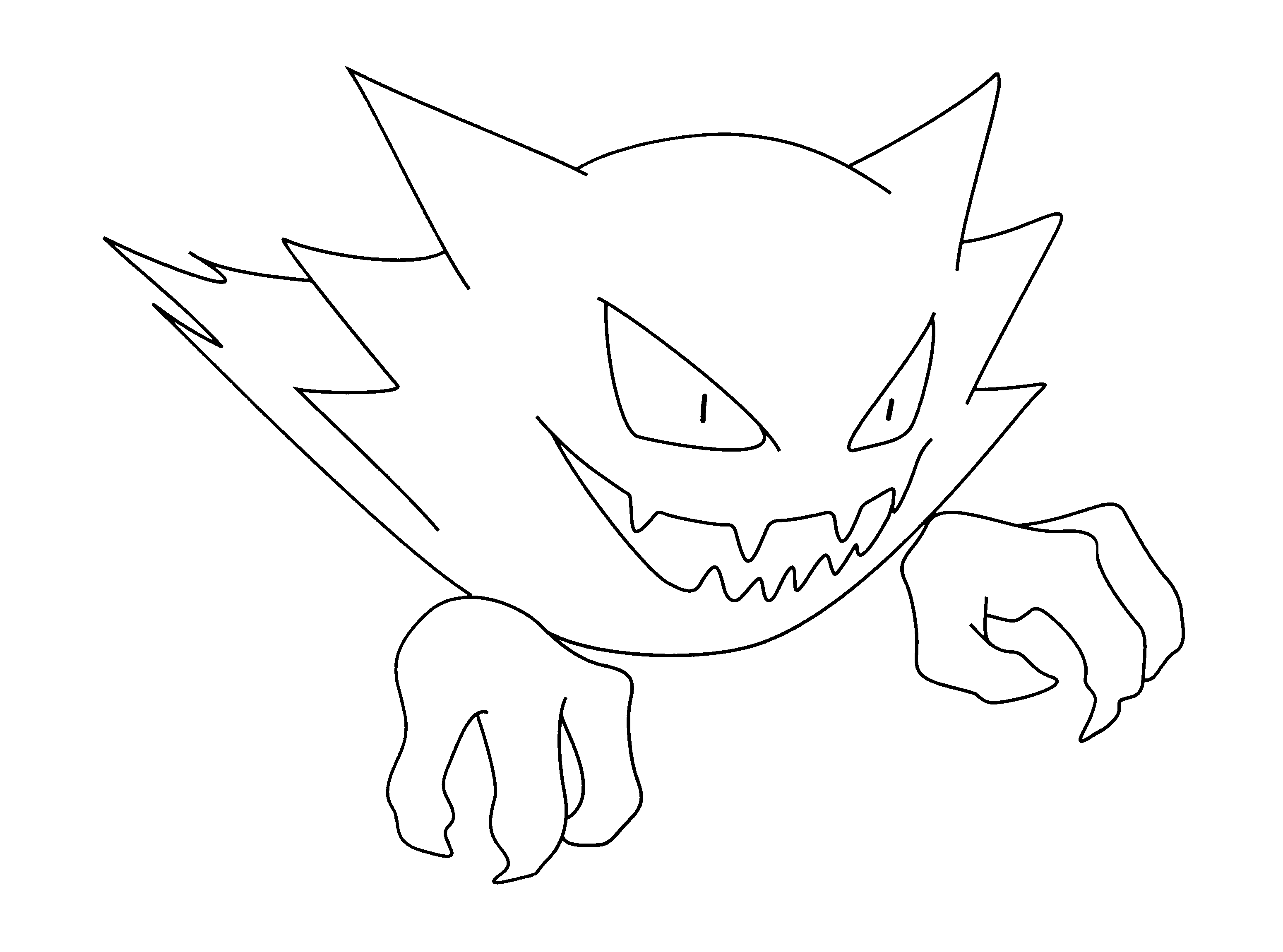 Haunter. Pokemon Coloring, Pokemon Coloring Page, Pokemon Sketch ...