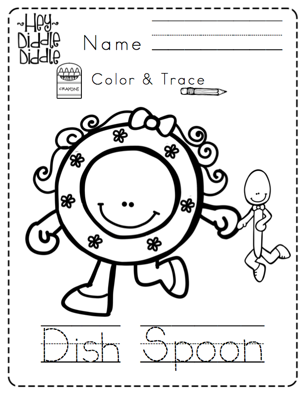Preschool Printables: Nursery Rhymes No Prep - Coloring Nation