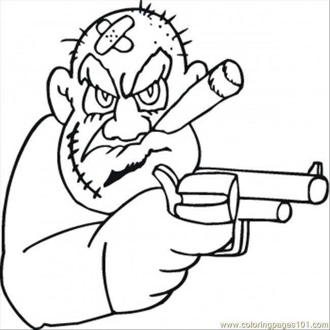Old Mafioso Is Looking For Money Coloring Page For Kids Mafia Printable ...