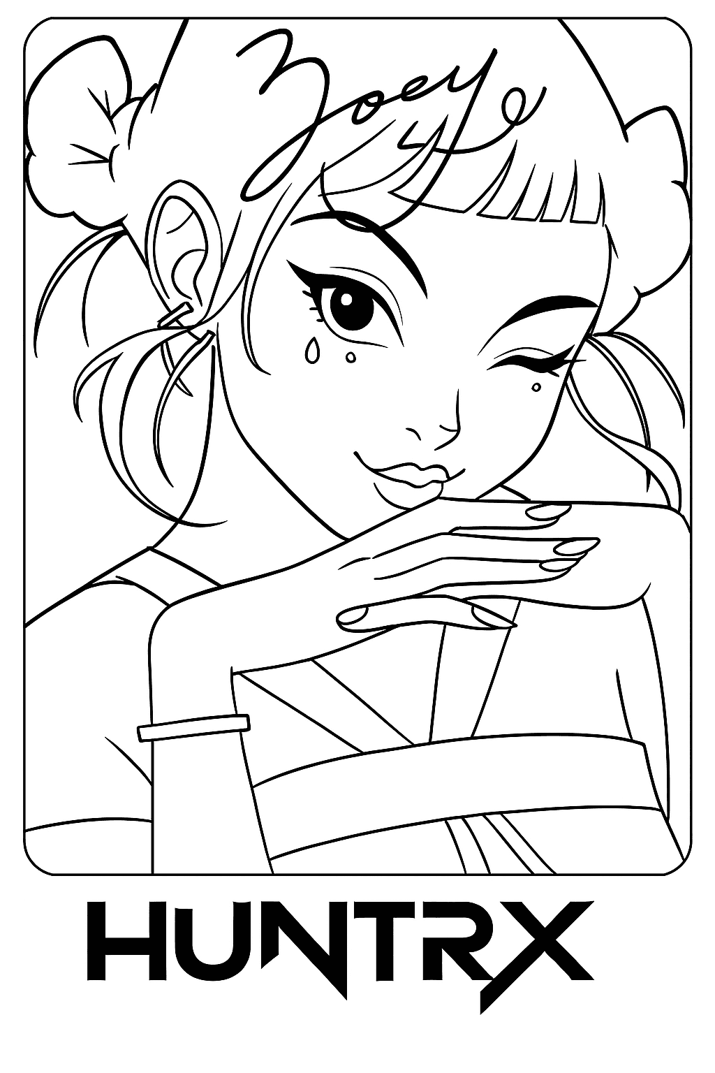 Huntrix Coloring Pages - Coloring Nation