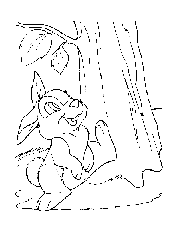 Coloring Page Rabbit (326) - Coloring Nation