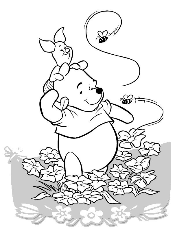 Pooh Bear Coloring Page. Coloring Pooh Bear. Coloring Page - Coloring ...