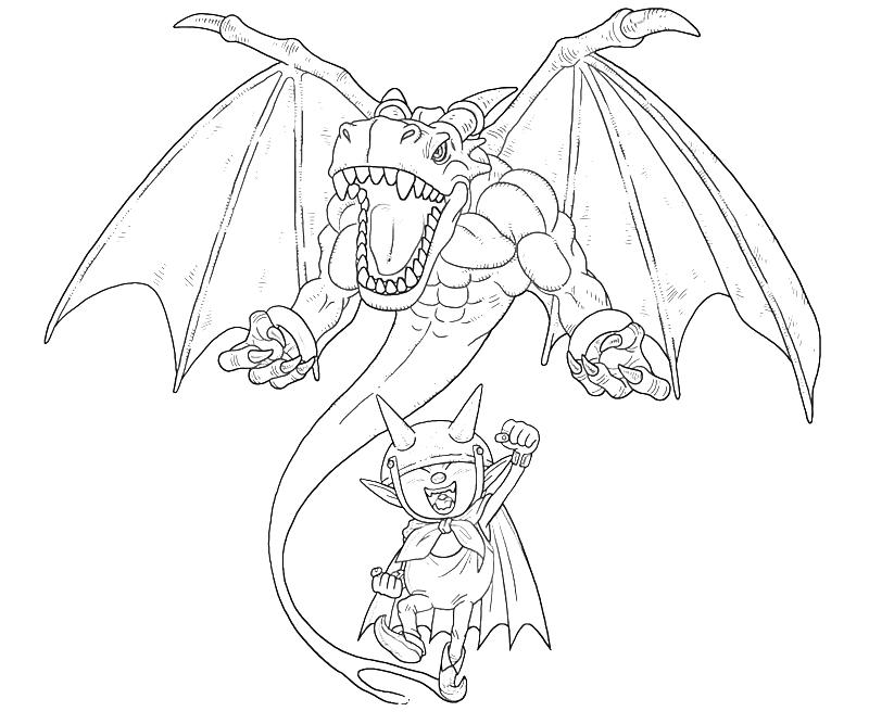 Blue Dragon Awakened Shadow Marumaro Character - Coloring Nation