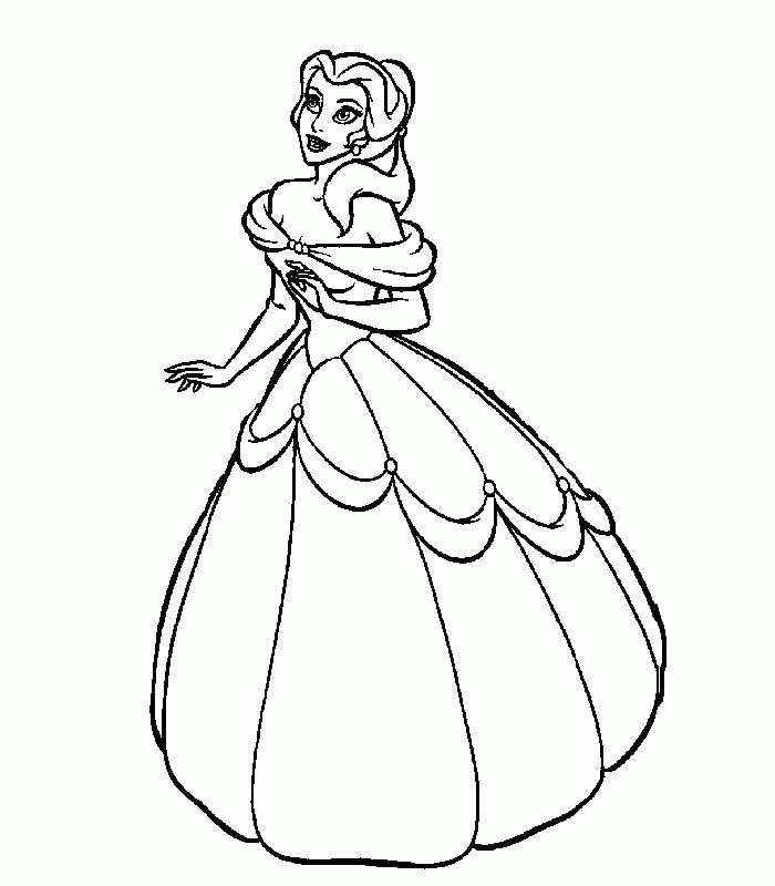 Bella Princess Colouring Pages - Coloring Nation