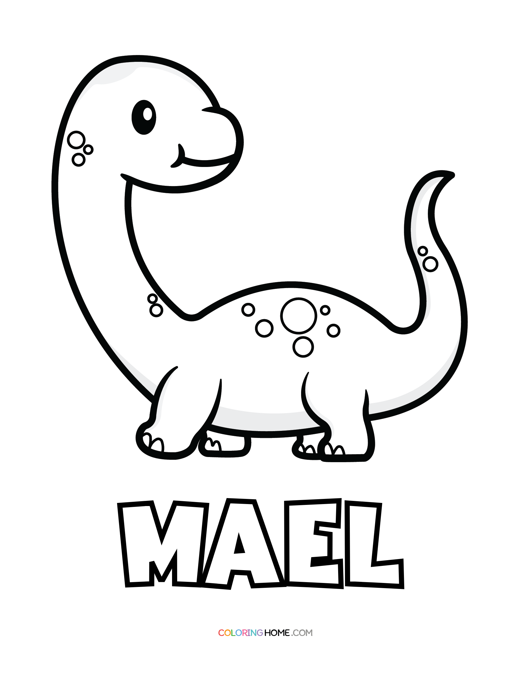 Mael Name Coloring Pages - Coloring Nation