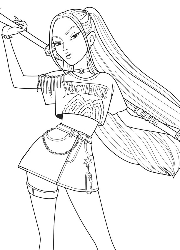 Huntrix Coloring Pages - Coloring Nation