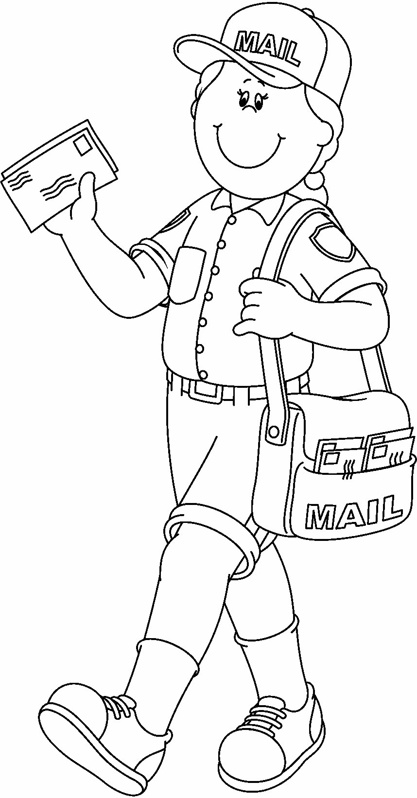 Mailman Coloring Page Coloring Page For Kids Coloring Nation