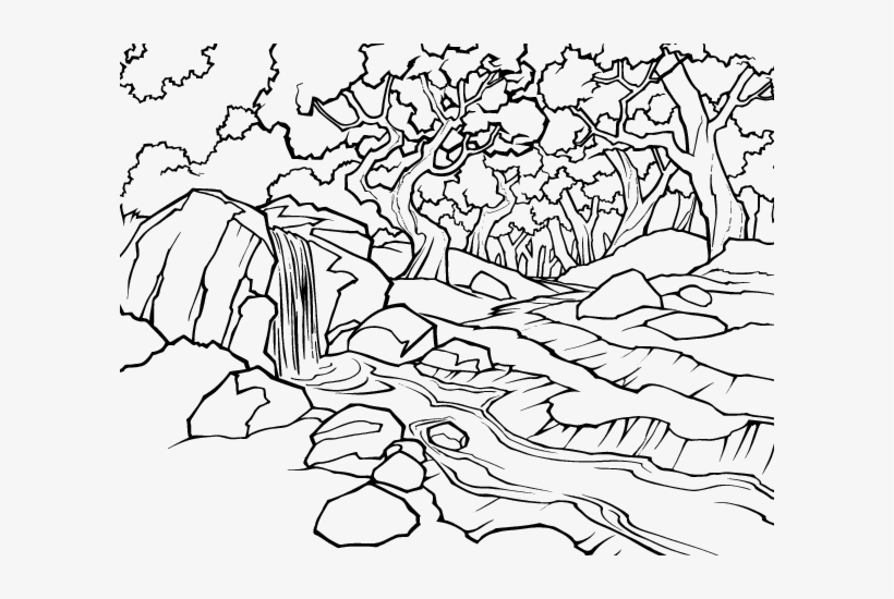 Stream Coloring Pages - Coloring Nation