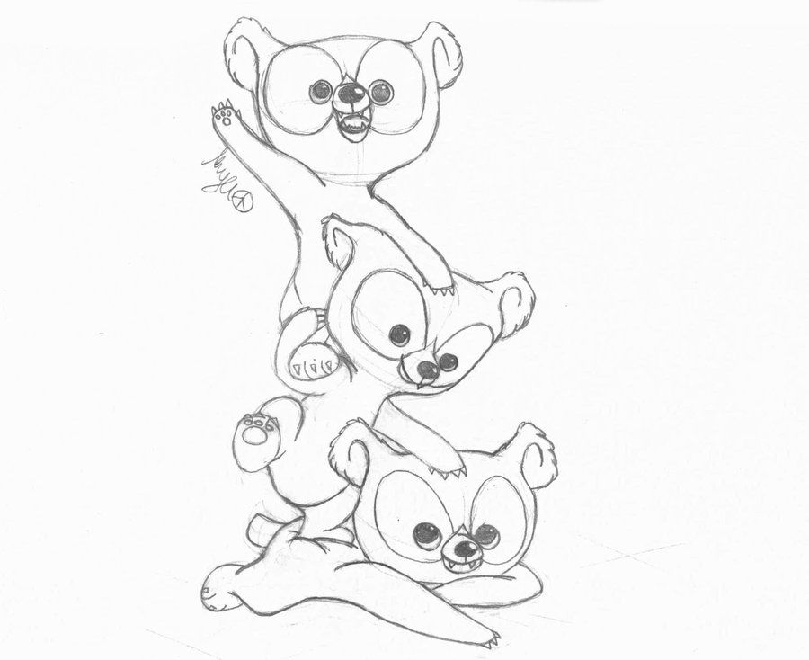 Brave: Three Bear Cubs - Coloring Nation