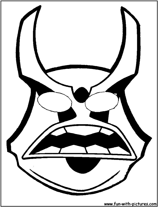 Bug Mask Coloring Page - Coloring Nation