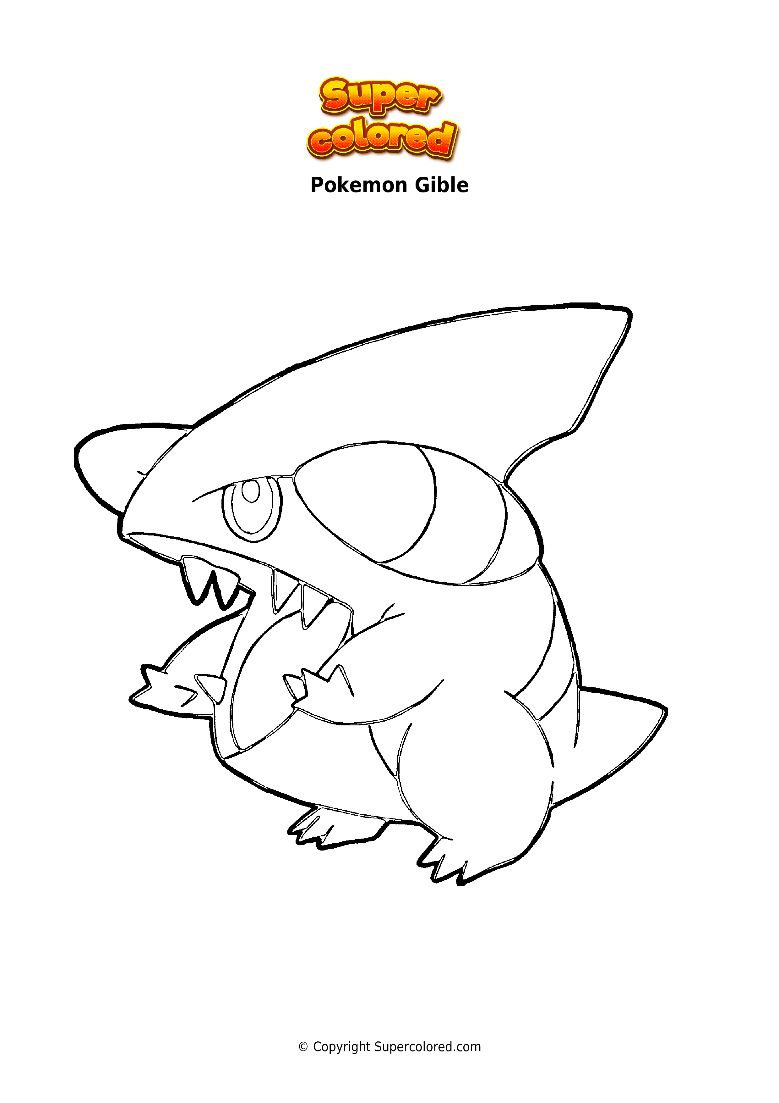 Coloring Page Pokemon Piloswine - Coloring Nation