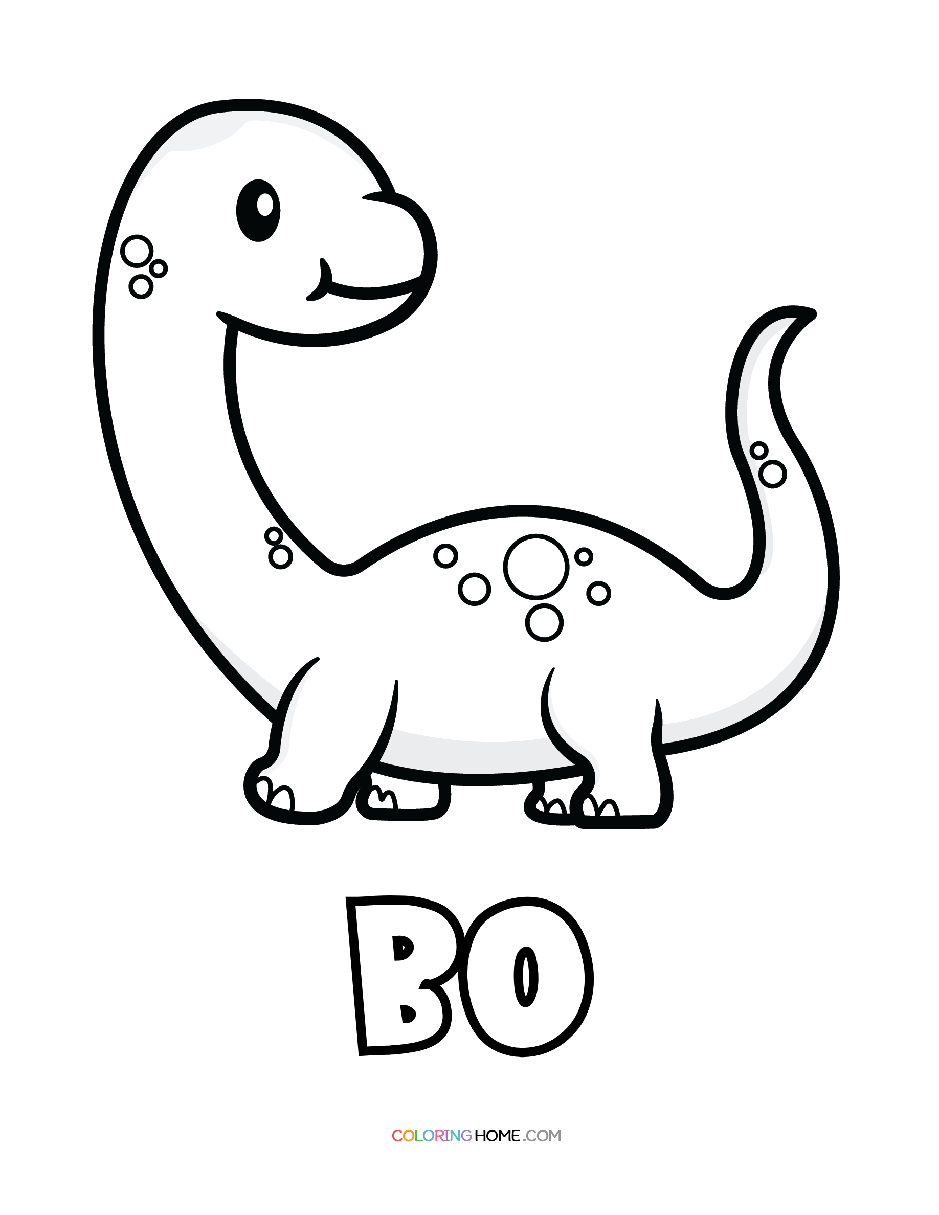 Bo Name Coloring Pages - Coloring Nation