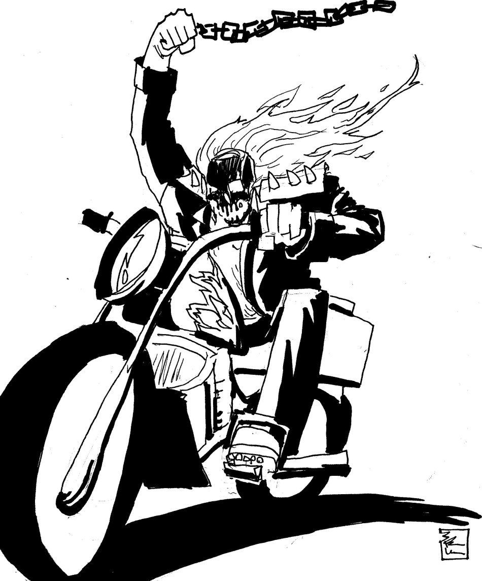 Pics Of Chibi Ghost Rider Coloring Page Ghost Rider - Coloring Nation