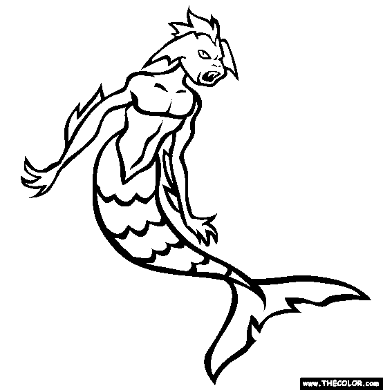 Cryptids Online Coloring Page - Coloring Nation