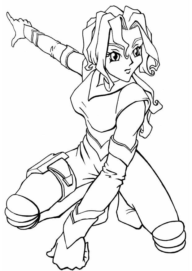 Manga Girls Coloring Pages - Coloring Nation