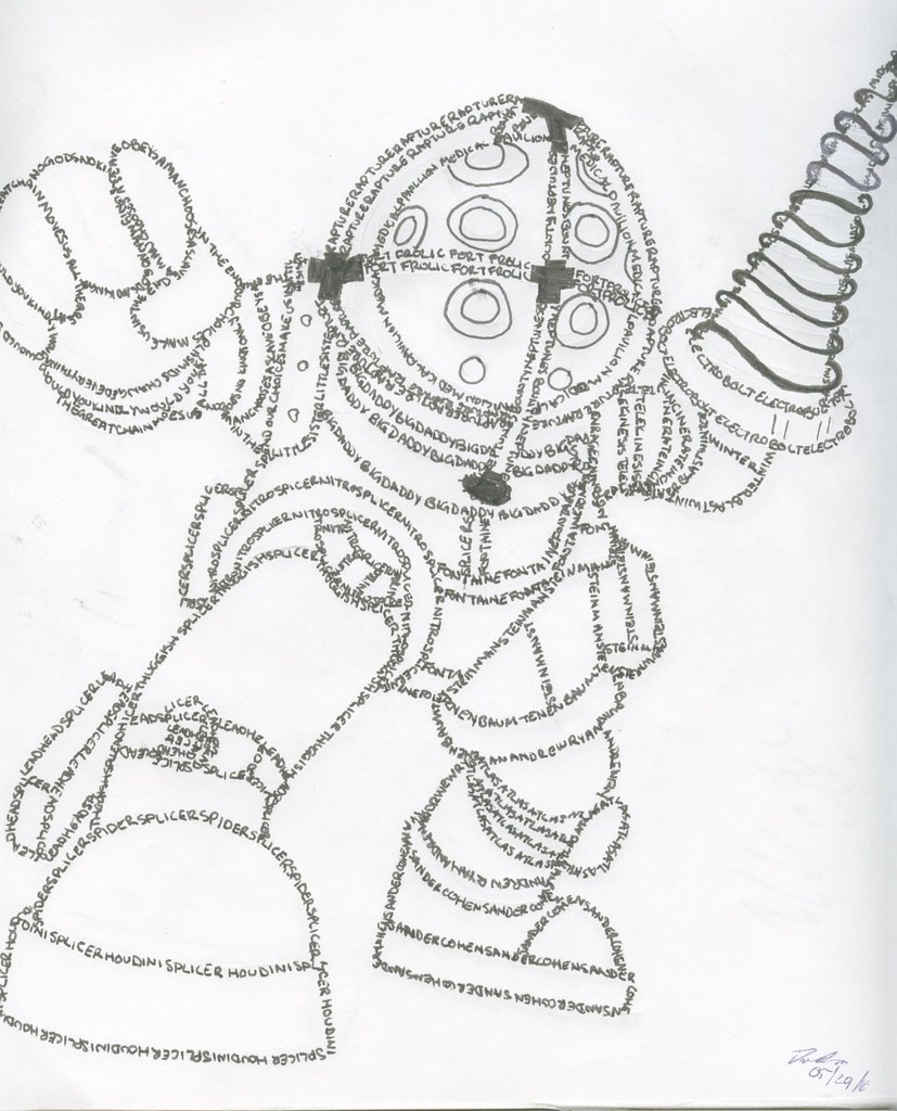 Big Daddy. Bioshock Art - Coloring Nation