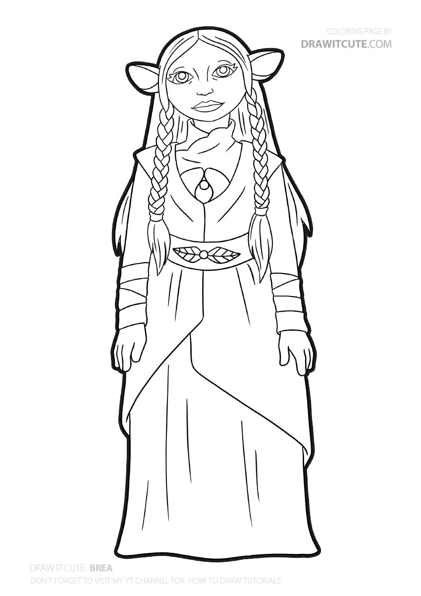 Brea. Dark Crystal It Cute - Coloring Nation