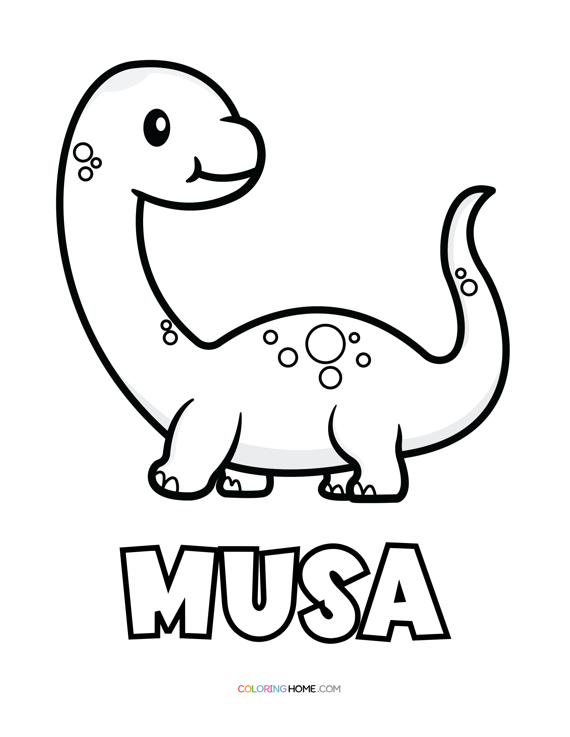 Musa Name Coloring Pages - Coloring Nation