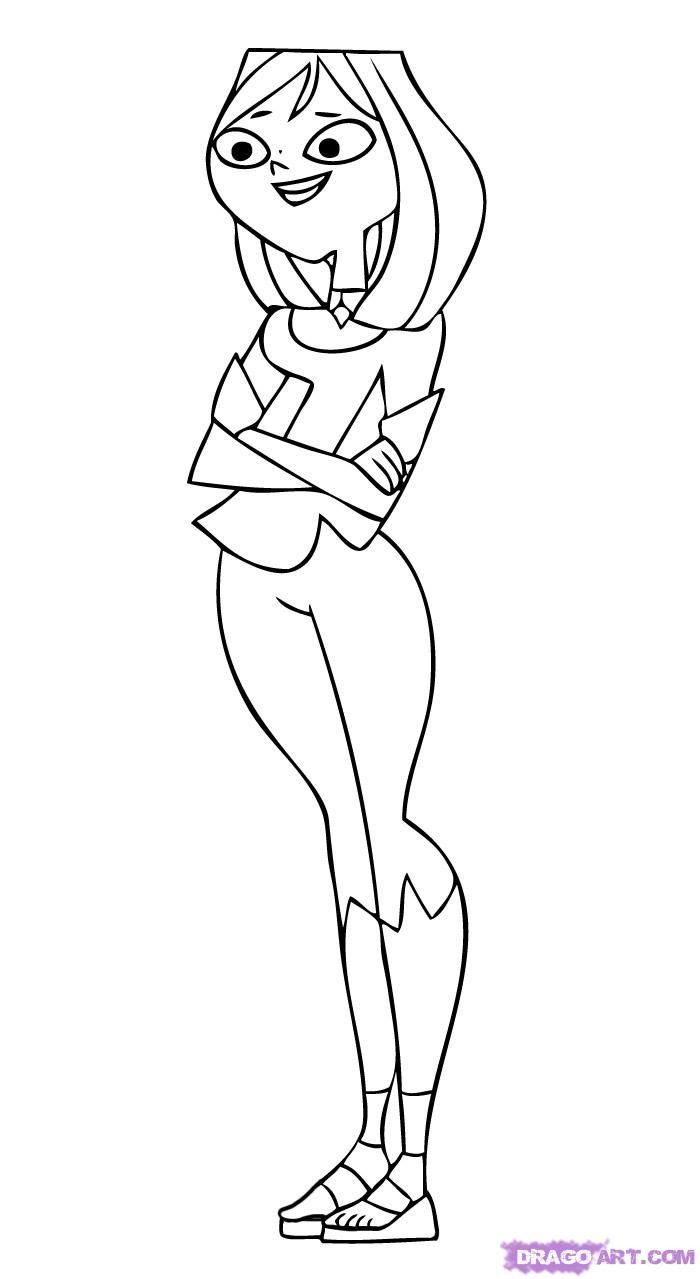 Cortney From The Island Of Desperate Heroes - Coloring Nation