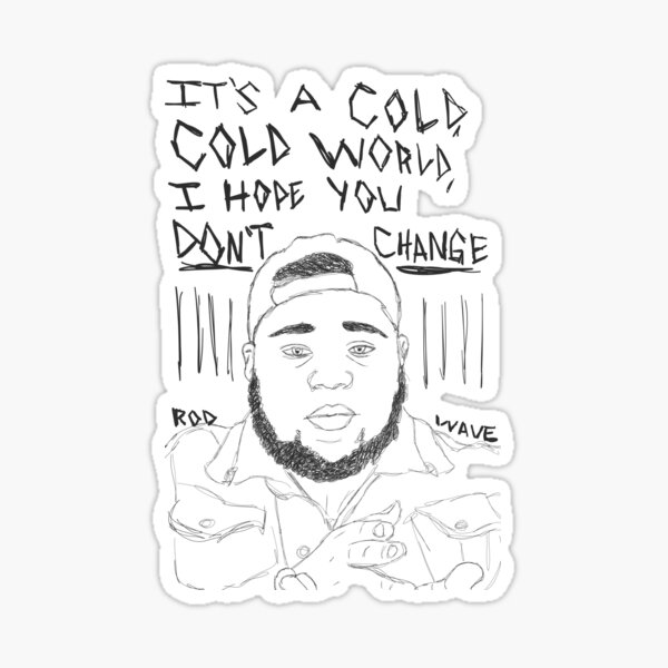 Rod Wave Sticker By Art By Zach - Coloring Nation