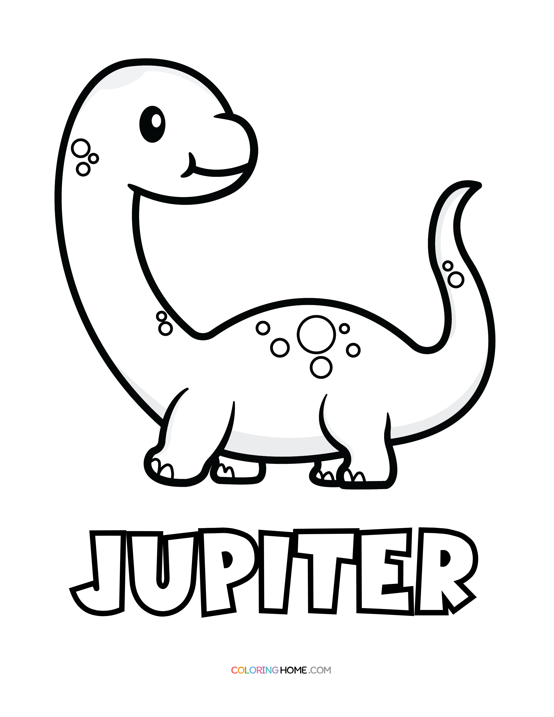 Jupiter Name Coloring Pages - Coloring Nation