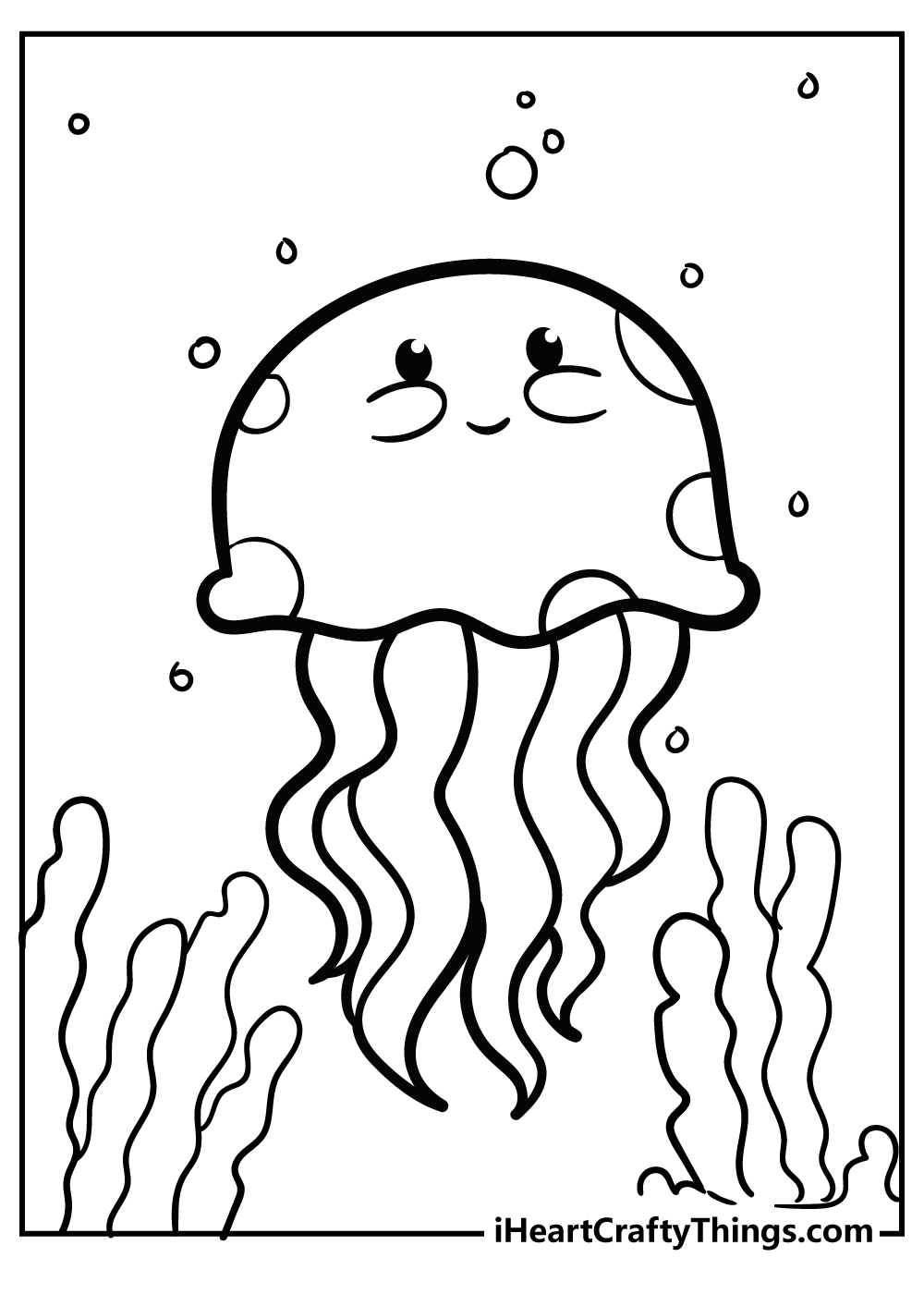 Printable Sea Creatures Coloring Page (Updated 2023) - Coloring Nation