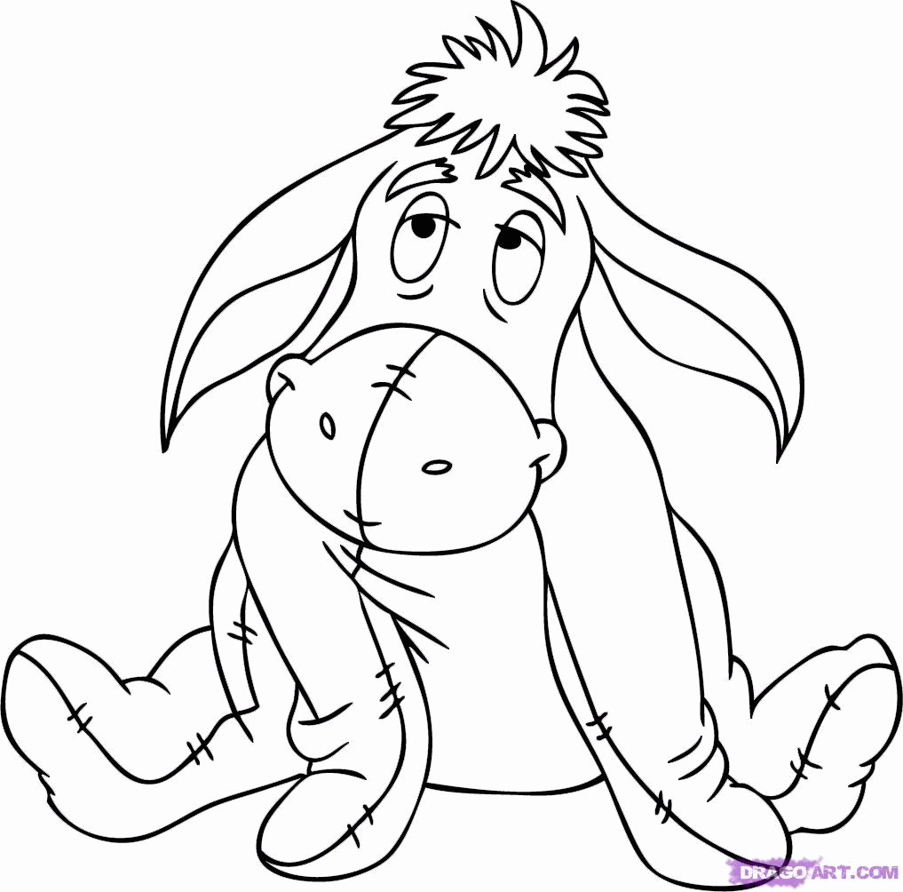 Eeyore Coloring Page - Coloring Nation