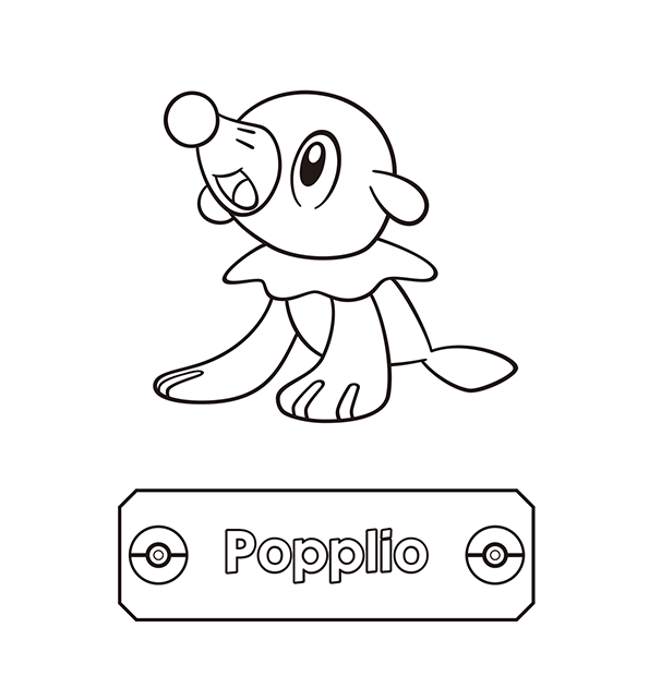 Popplio Coloring Pages - Coloring Nation