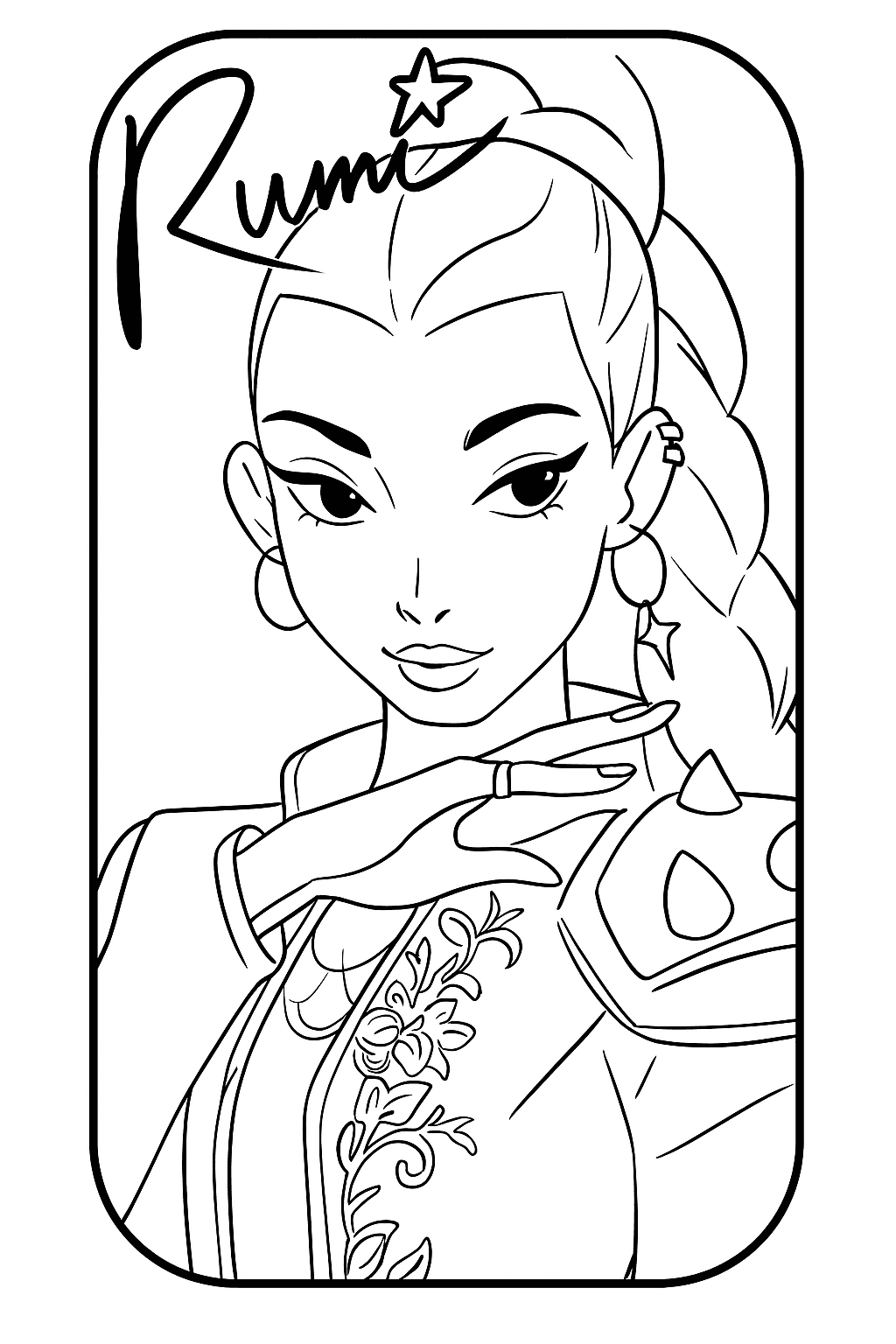 Huntrix Coloring Pages - Coloring Nation