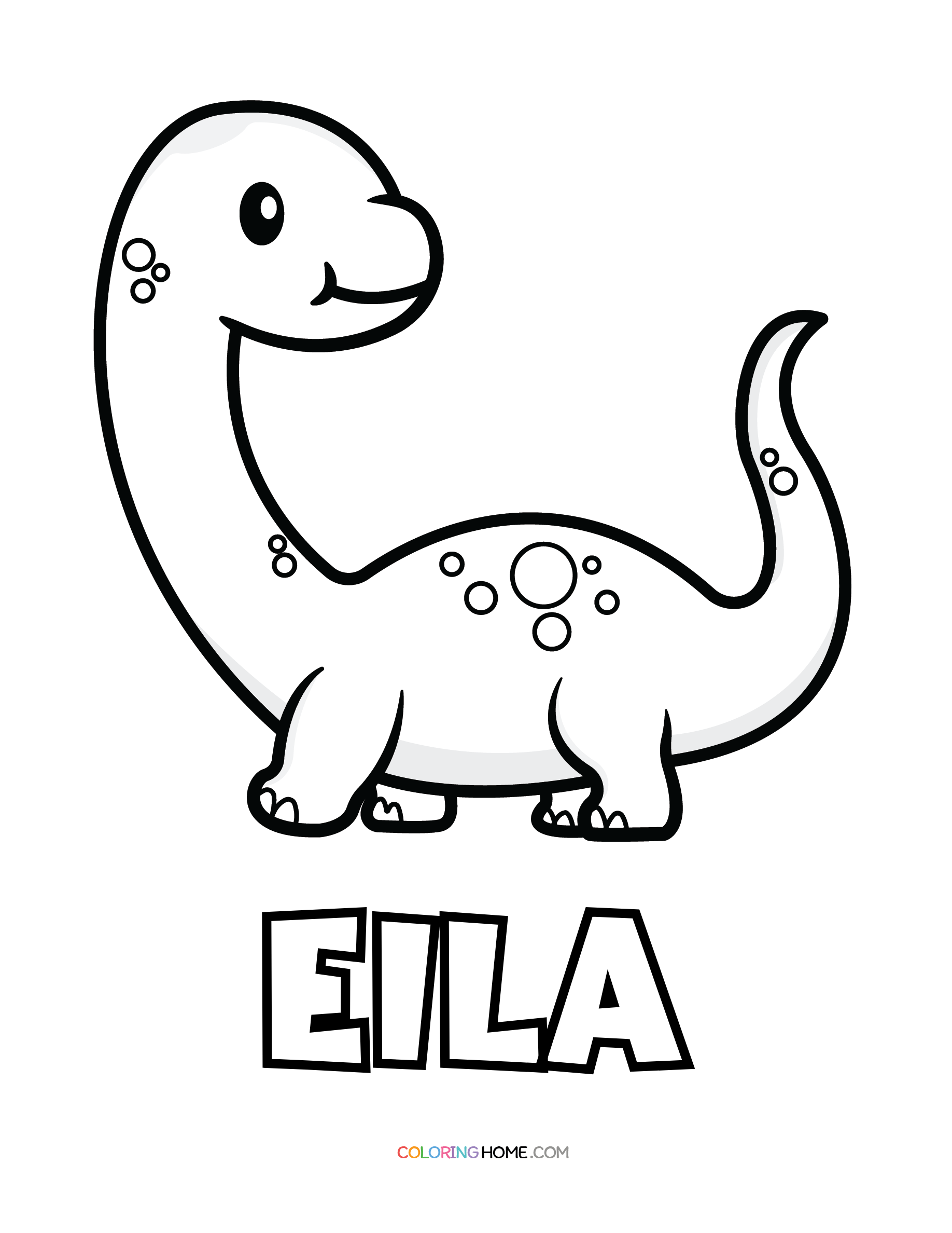 Eila Name Coloring Pages - Coloring Nation