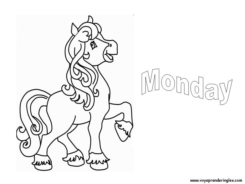 Monday Colouring Pages - Coloring Nation