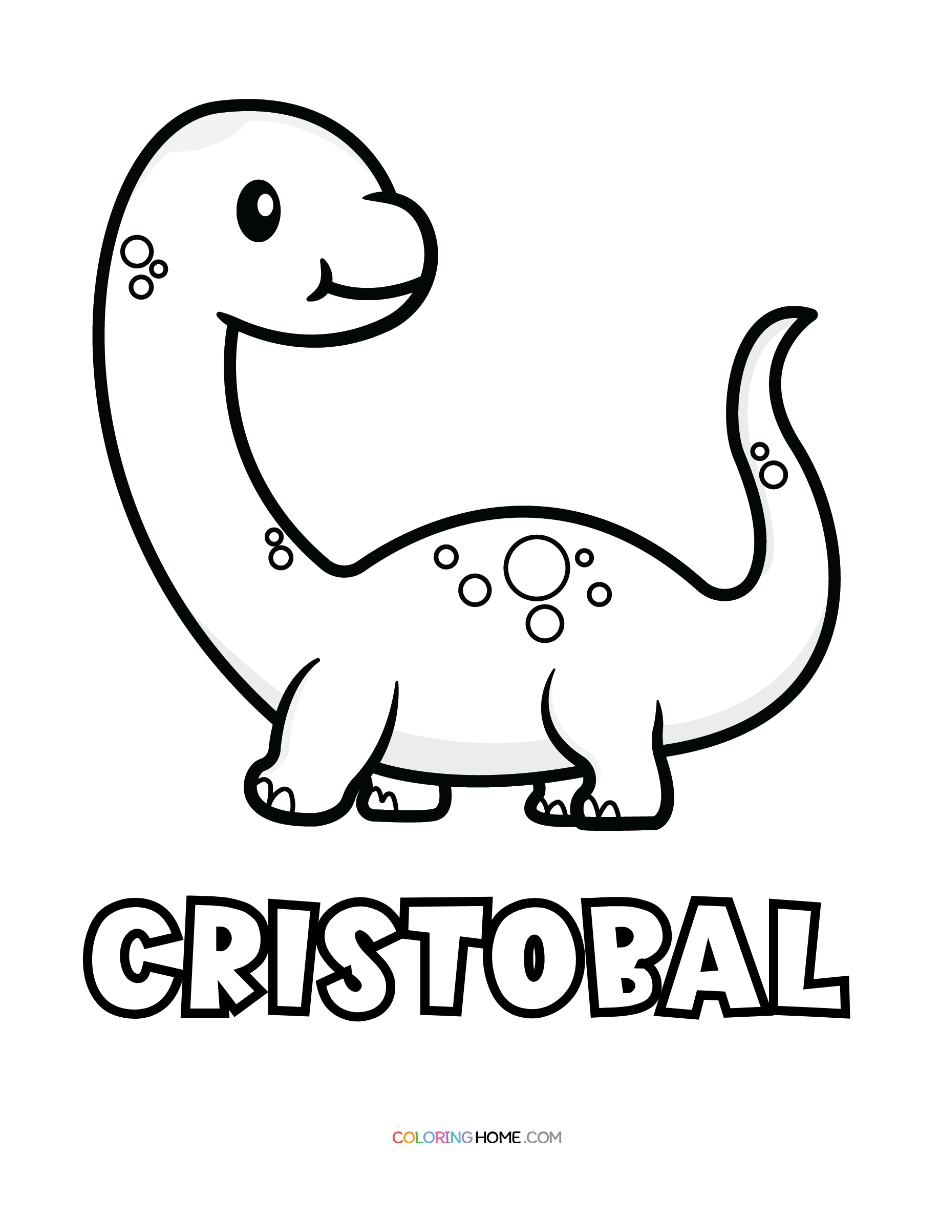 Cristobal Name Coloring Pages - Coloring Nation