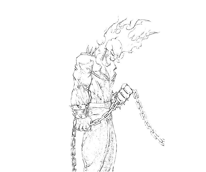 Pics Of Ghost Rider Coloring Page Printable Rider - Coloring Nation