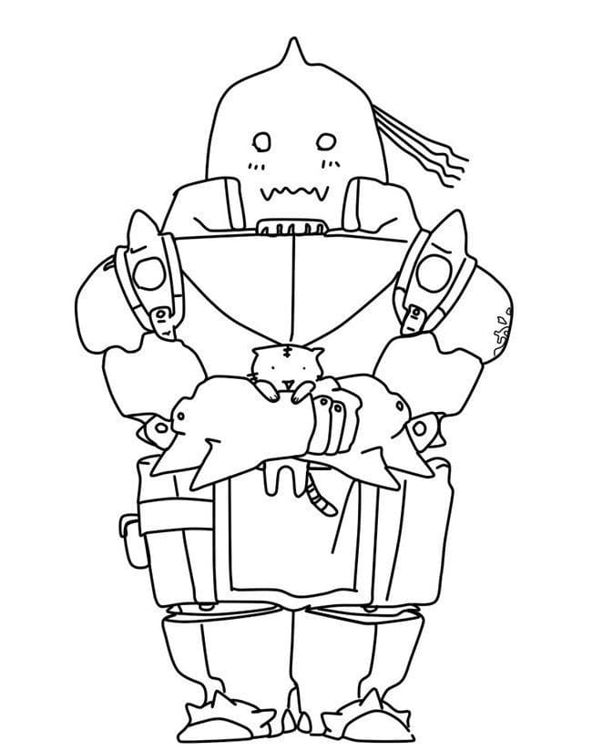 Fullmetal Alchemist Coloring Page - Coloring Nation