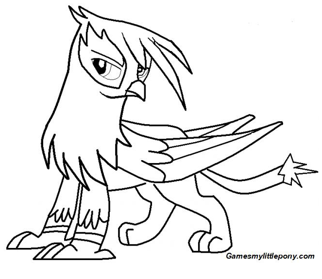 Mlp Coloring Gilda Coloring Page Little Pony Coloring Page - Coloring ...