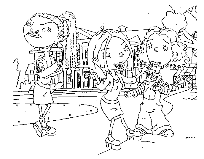 As Told By Ginger Coloring Page - Coloring Nation