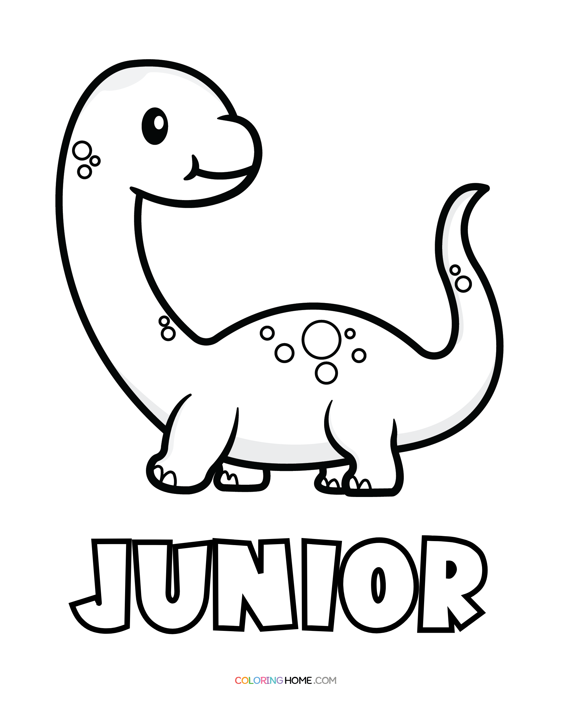 Junior Name Coloring Pages - Coloring Nation
