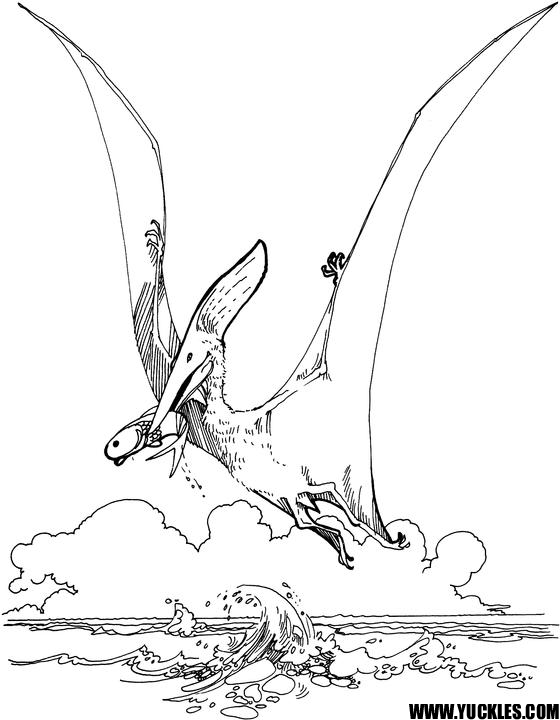Flying Dinosaur Coloring Pages - Coloring Nation