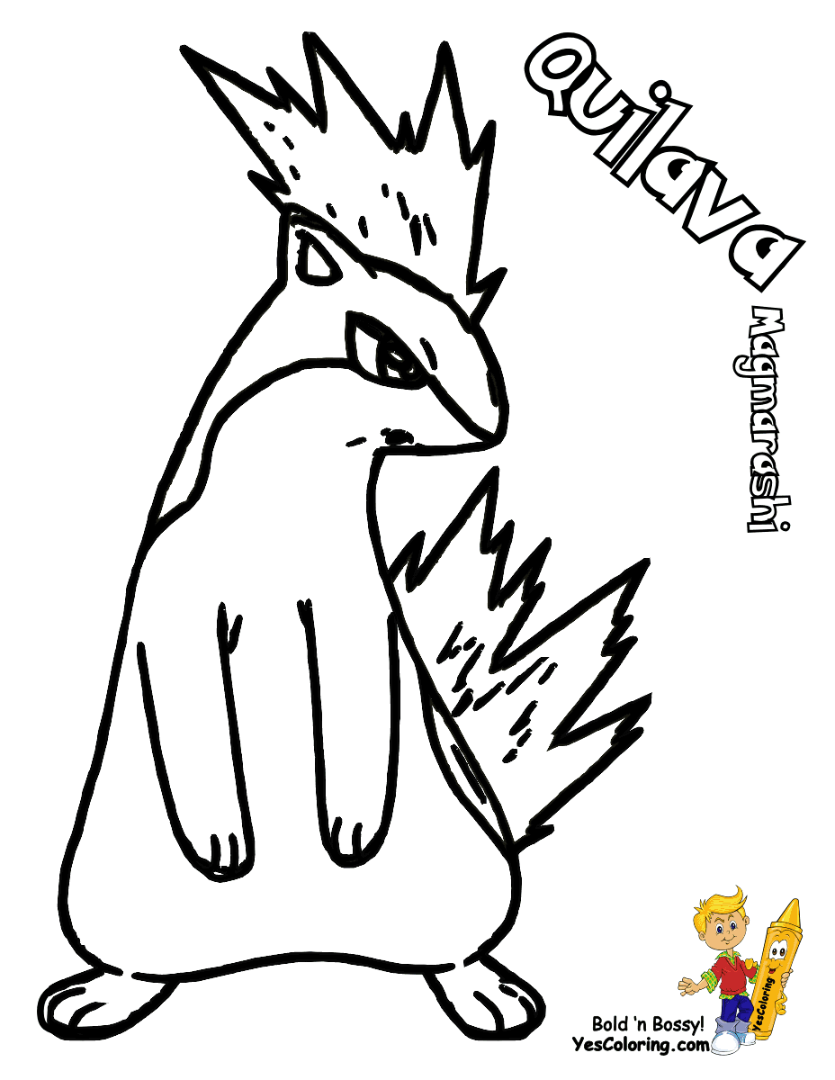 New Ideas Pokemon Coloring Page Quilava - Coloring Nation
