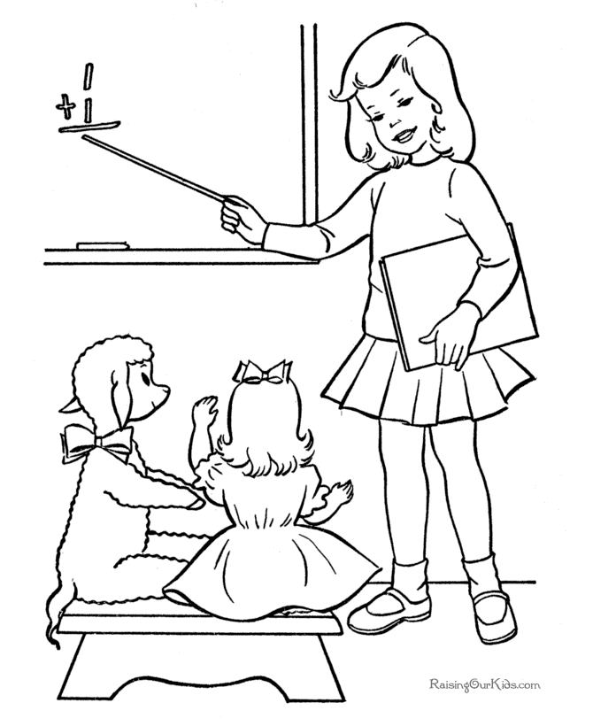 Kid Picture To Color 006 - Coloring Nation