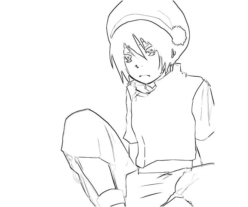 Avatar Toph Coloring Page - Coloring Nation