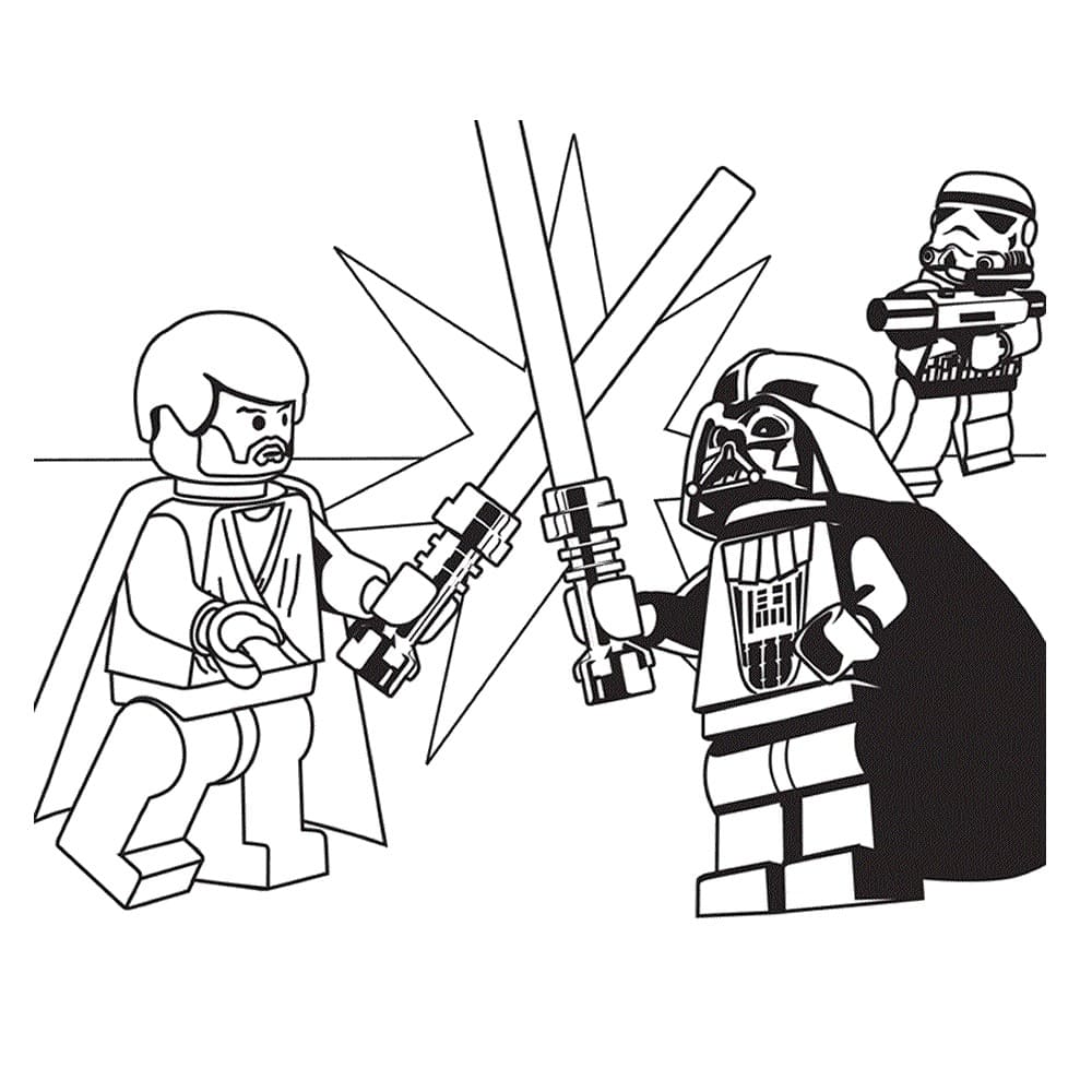 Lego Star Wars Coloring Page And Print - Coloring Nation