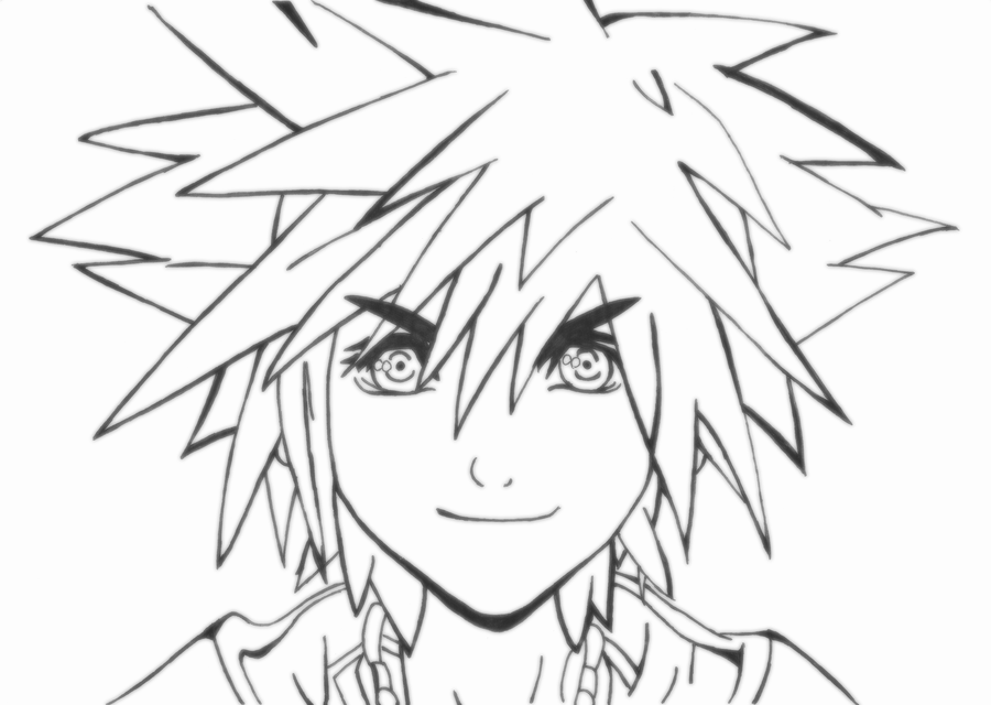 Kingdom Hearts 3D -Sora And Riku - Coloring Nation
